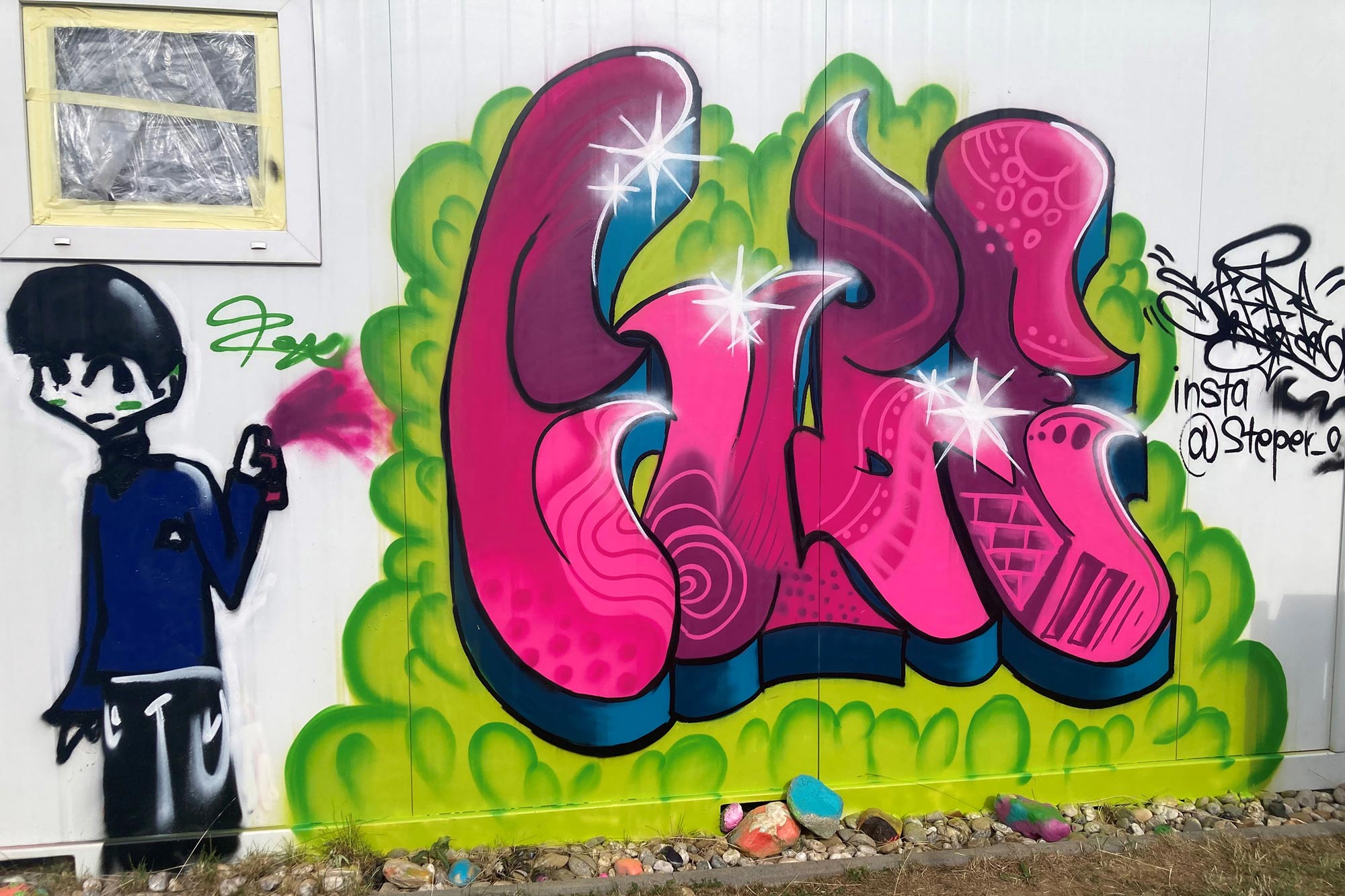 Graffiti-Workshop im Jugendtreff Cube Kümmersbruck